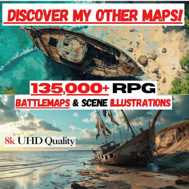 159 Dnd Maps, Fantasy Mystic Battlemaps for Dungeon Master, Dnd Map ...