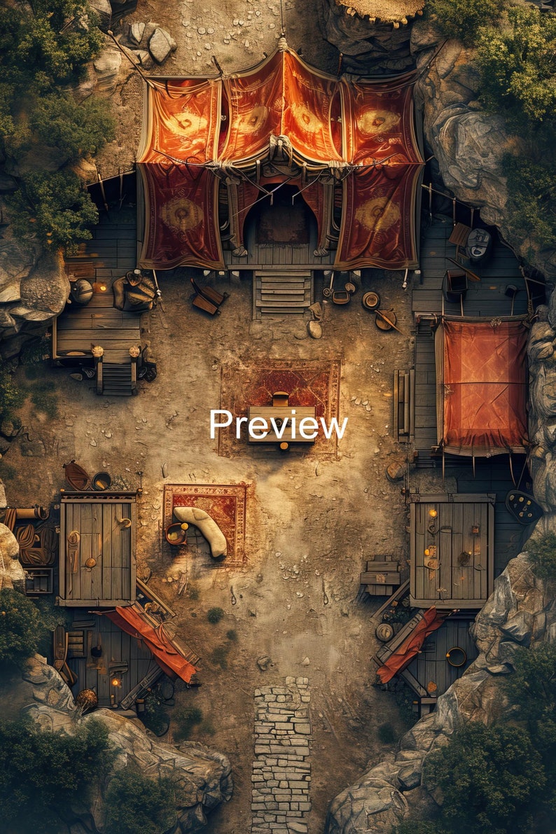 RPG BATTLEMAP Nomad_camp__dnd_battlema Dnd Map Dungeons and Dragons ...