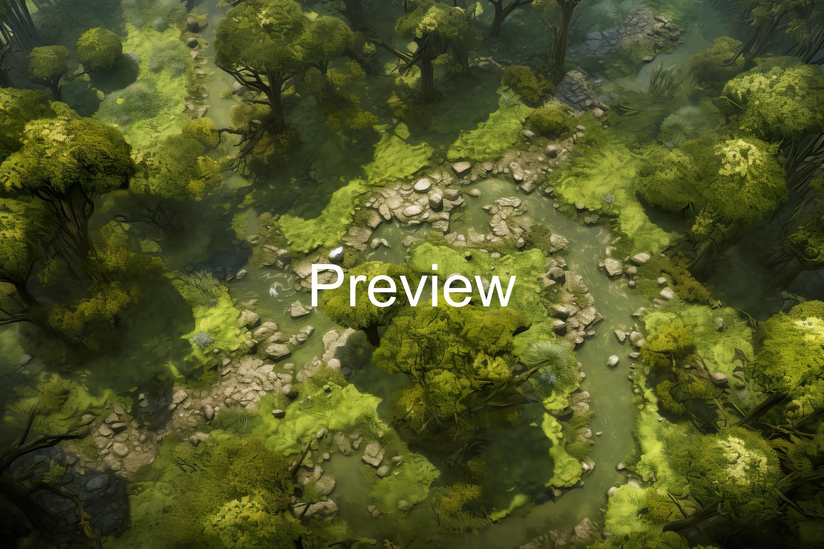 RPG BATTLEMAP A_lush_enchanted_forest_ Dnd Map Dungeons and Dragons ...