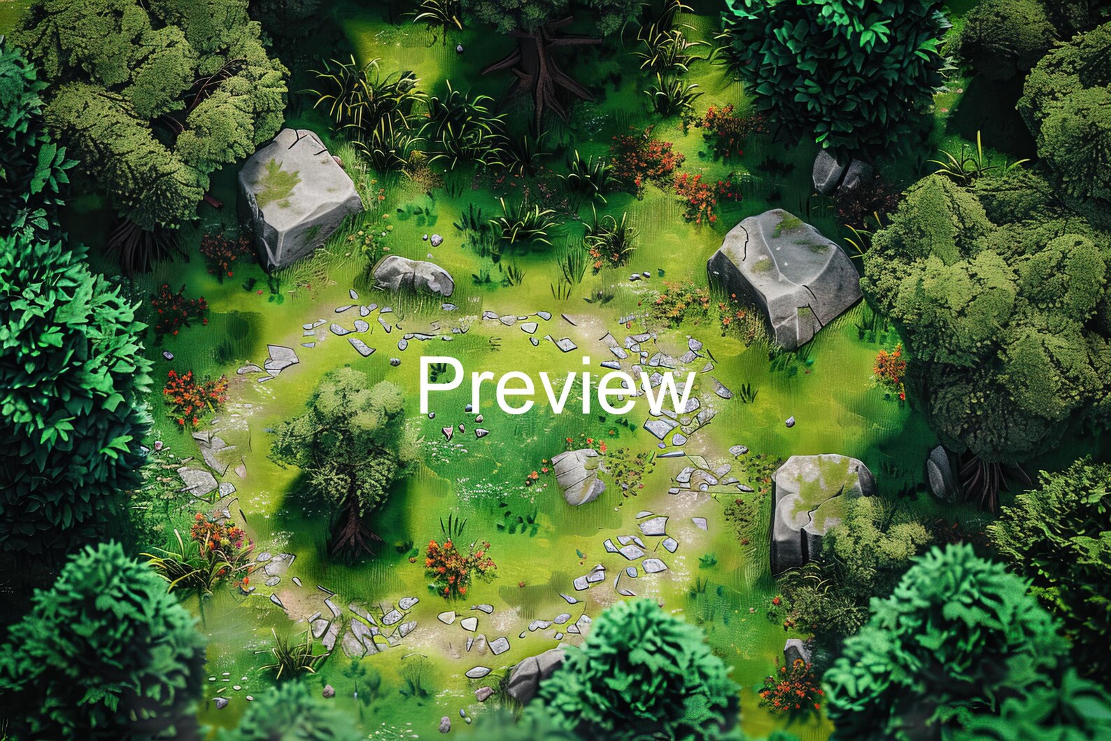 RPG BATTLEMAP Elven_clearing_dnd_battl Dnd Map Dungeons and Dragons ...