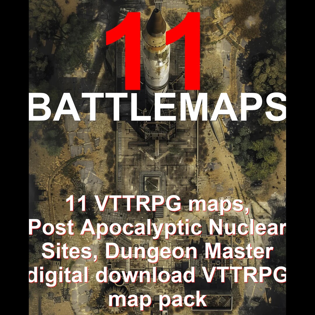 11 Dnd Maps, Post Apocalyptic Nuclear Sites, Dungeon Master Digital ...
