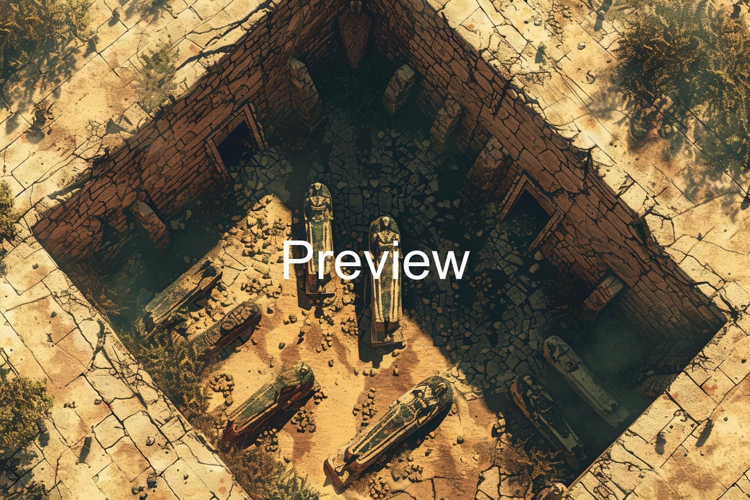 RPG BATTLEMAP Mummies in a Pyramid Dnd Map Dungeons and Dragons ...