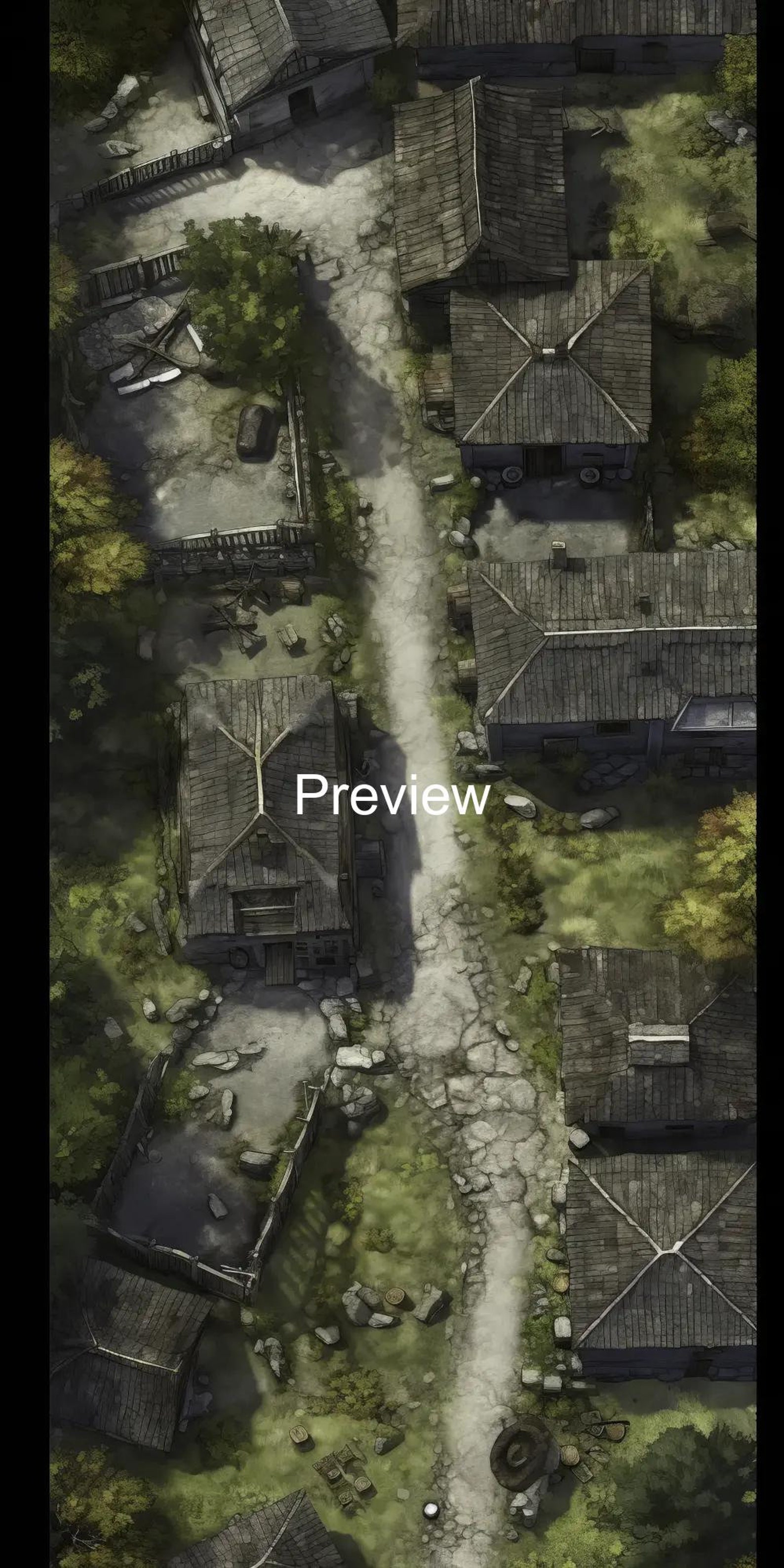 RPG BATTLEMAP Abandoned_village_-_empt Dnd Map Dungeons and Dragons ...