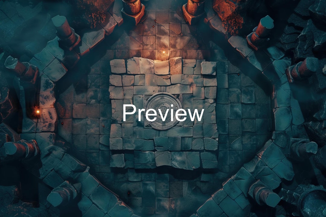 RPG BATTLEMAP Necromancer Altar Dnd Map Dungeons and Dragons Battlemap ...