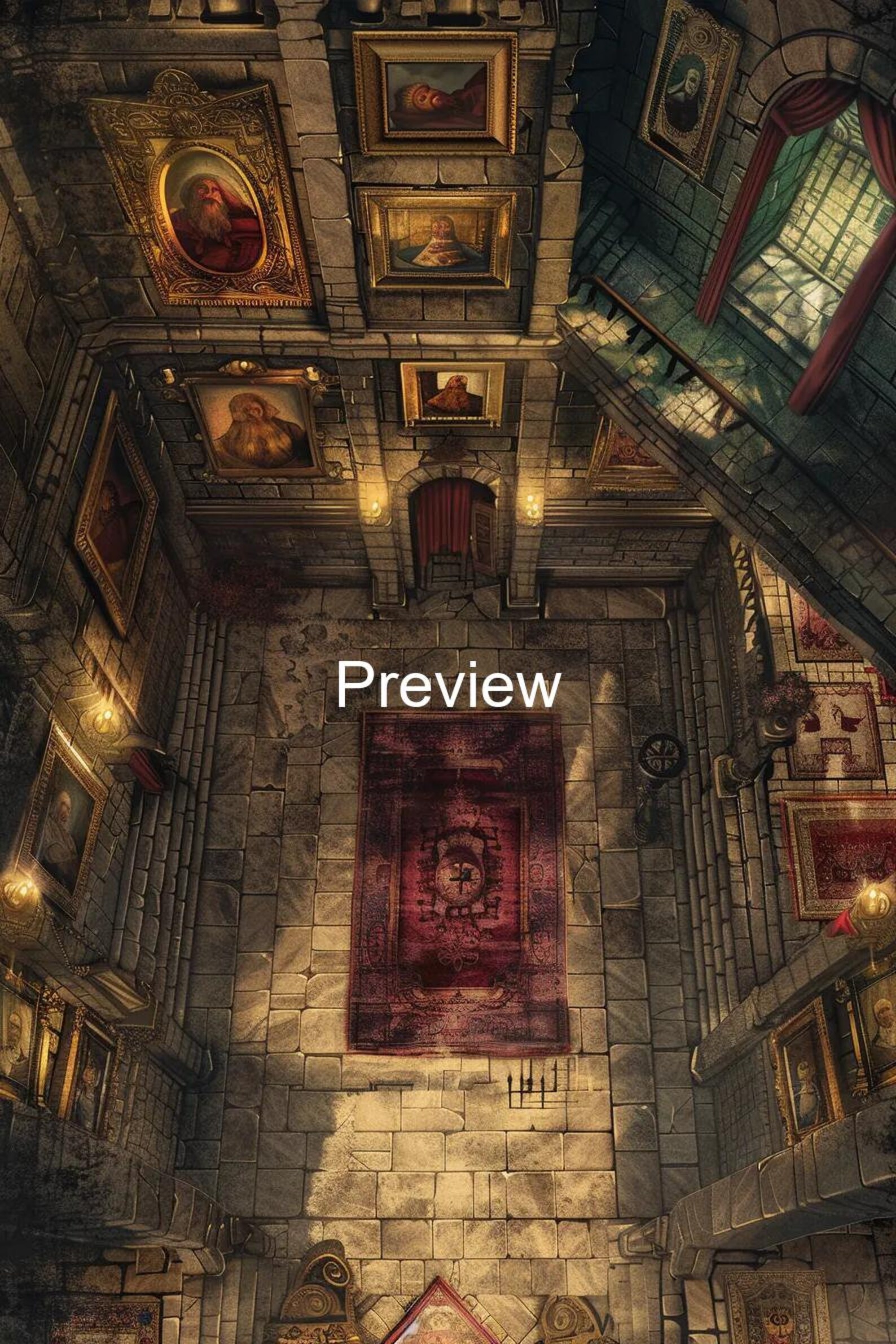 RPG BATTLEMAP Enchanted_art_gallery_-_ Dnd Map Dungeons and Dragons ...