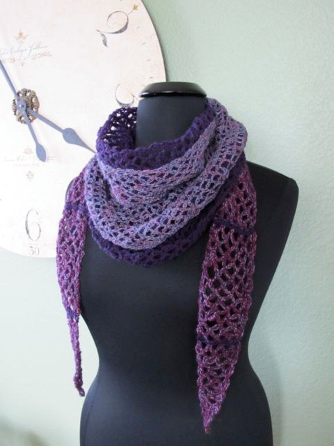 Layers of Lace Wrap Around Scarf PDF Crochet Pattern | Etsy