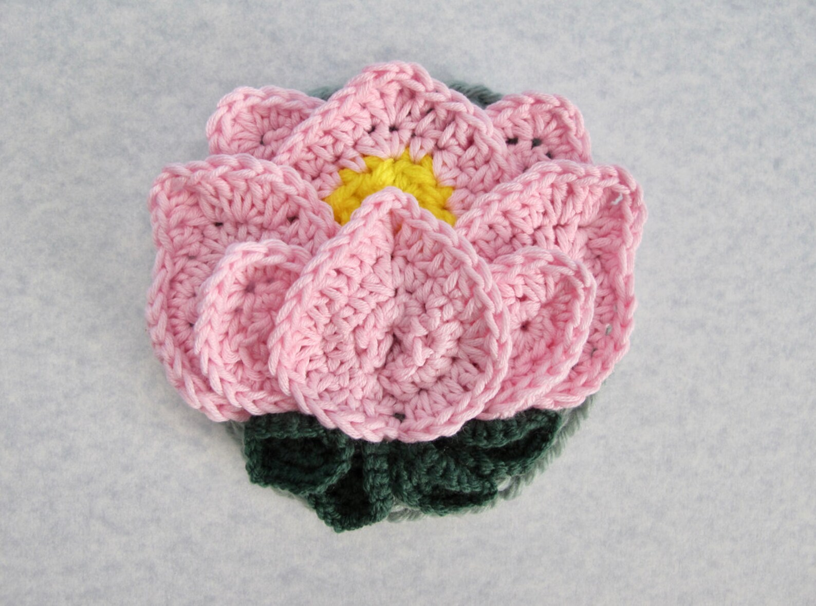 Lotus Flower Appliqué Crochet Pattern Crocheted Flower | Etsy