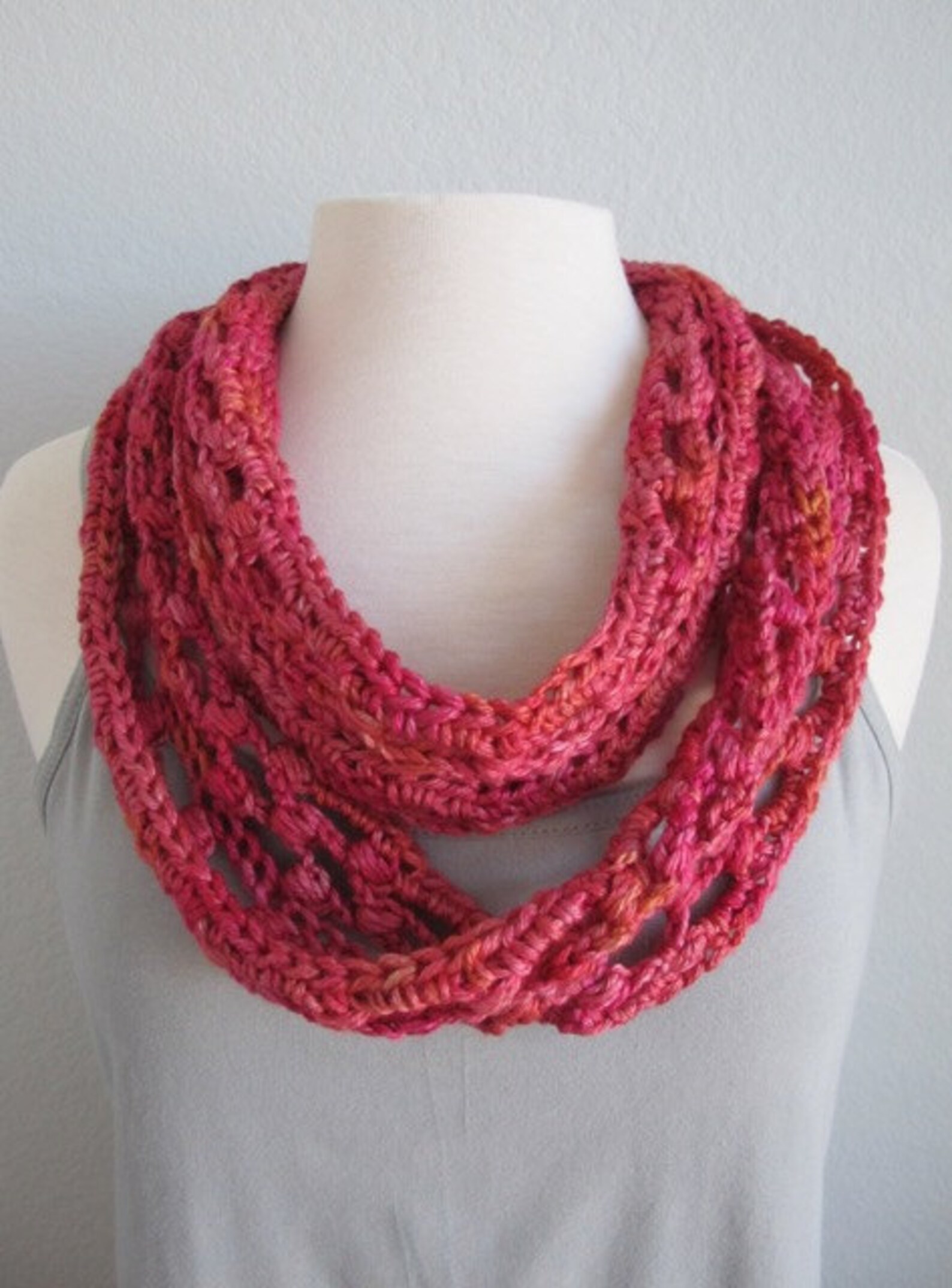 Ladder Lace Infinity Scarf PDF Crochet Pattern - Etsy