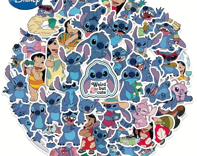 10+ Lilo and Stitch Disney Stickers - Reusable, Semi-matte Decals for ...