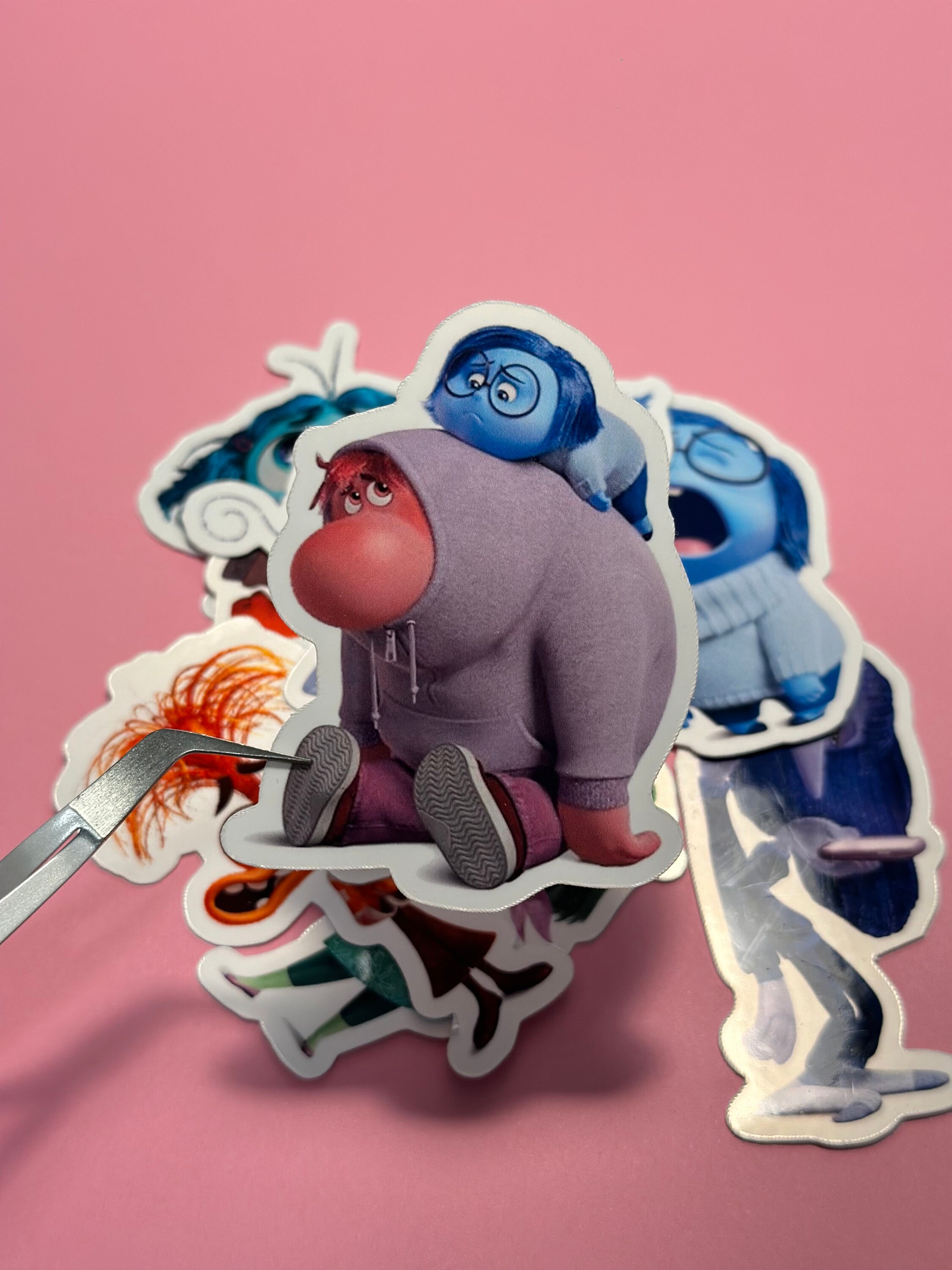 Inside Out 2 Characters Stickers set of 9 2 FREE Bonus Stickers Joy ...
