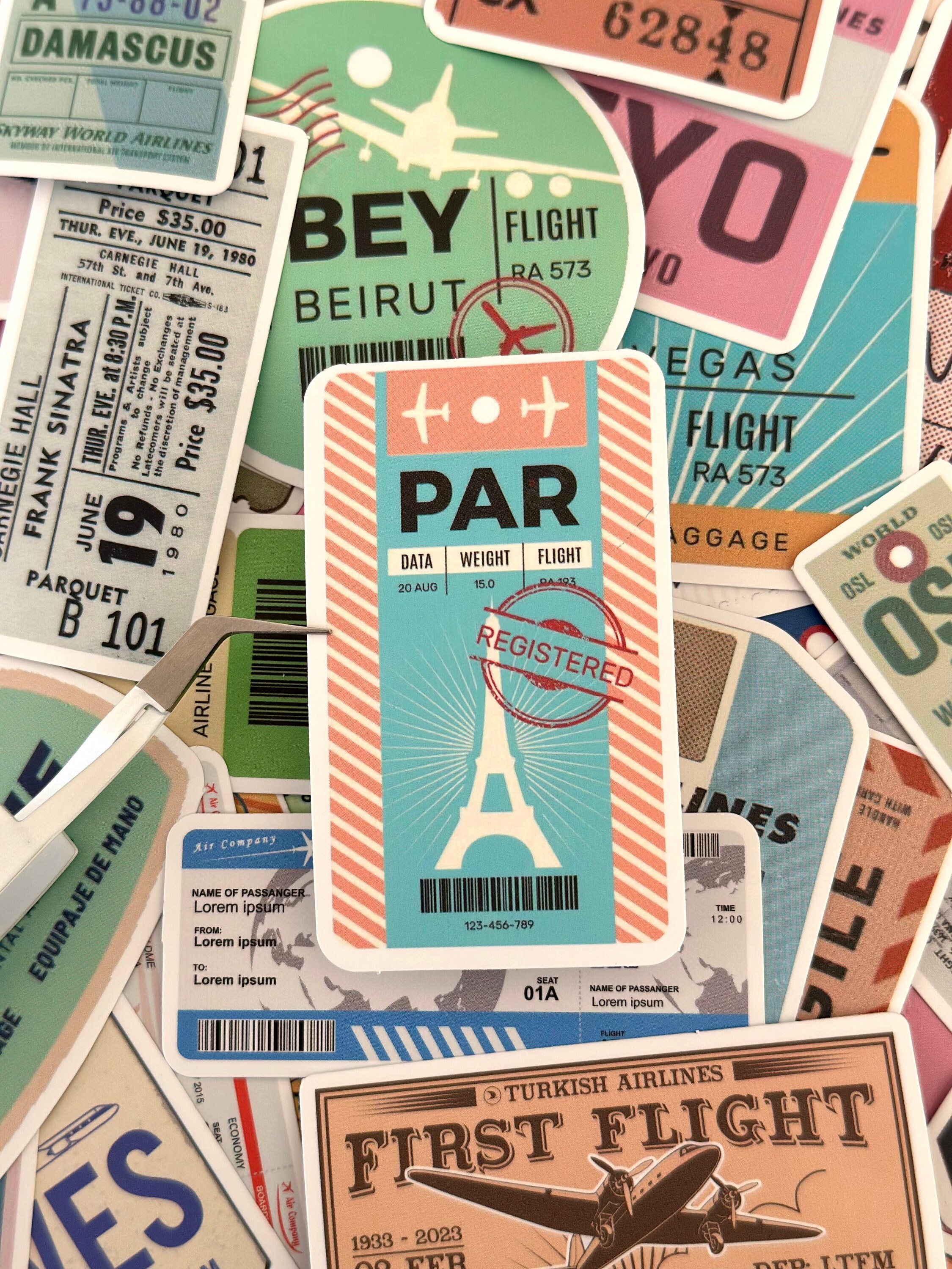 Stickers, Travel Stickers,passport to Stickers, World Globe Air Luggage ...