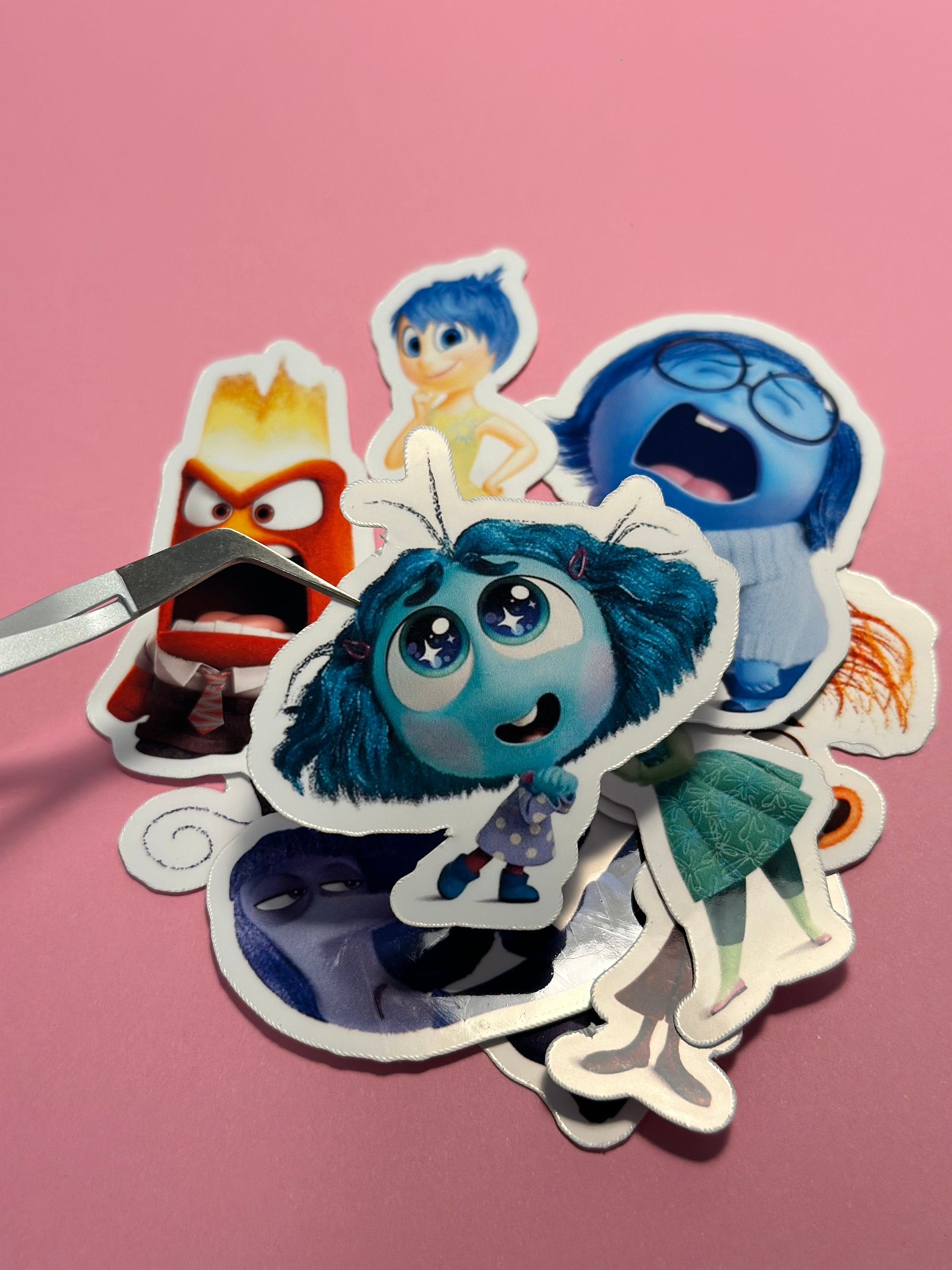 Inside Out 2 Characters Stickers set of 9 2 FREE Bonus Stickers Joy ...