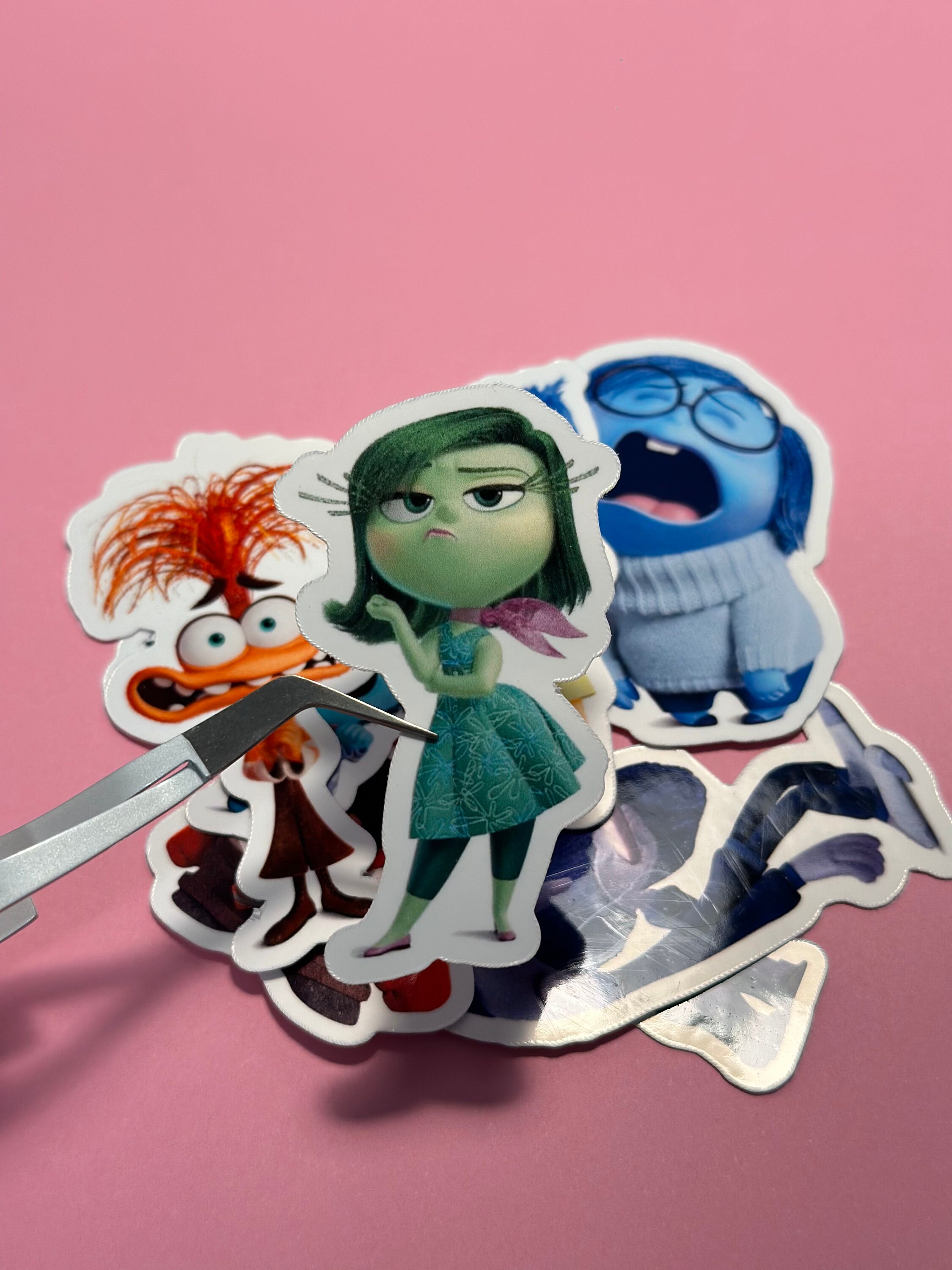 Inside Out 2 Characters Stickers set of 9 2 FREE Bonus Stickers Joy ...