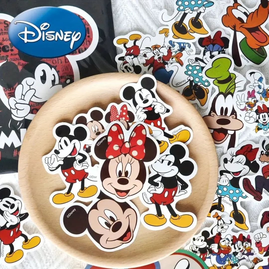 10-50pcs Disney Cute Mickey Mouse Stickers, Waterproof Stickers for ...