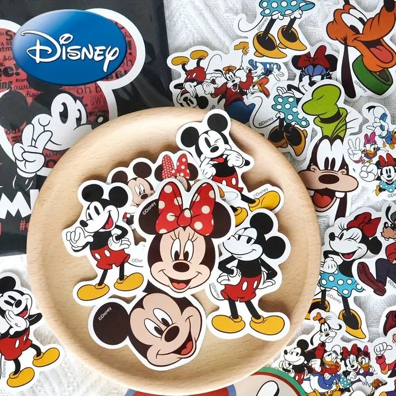 10-50pcs Disney Cute Mickey Mouse Stickers, Waterproof Stickers for ...