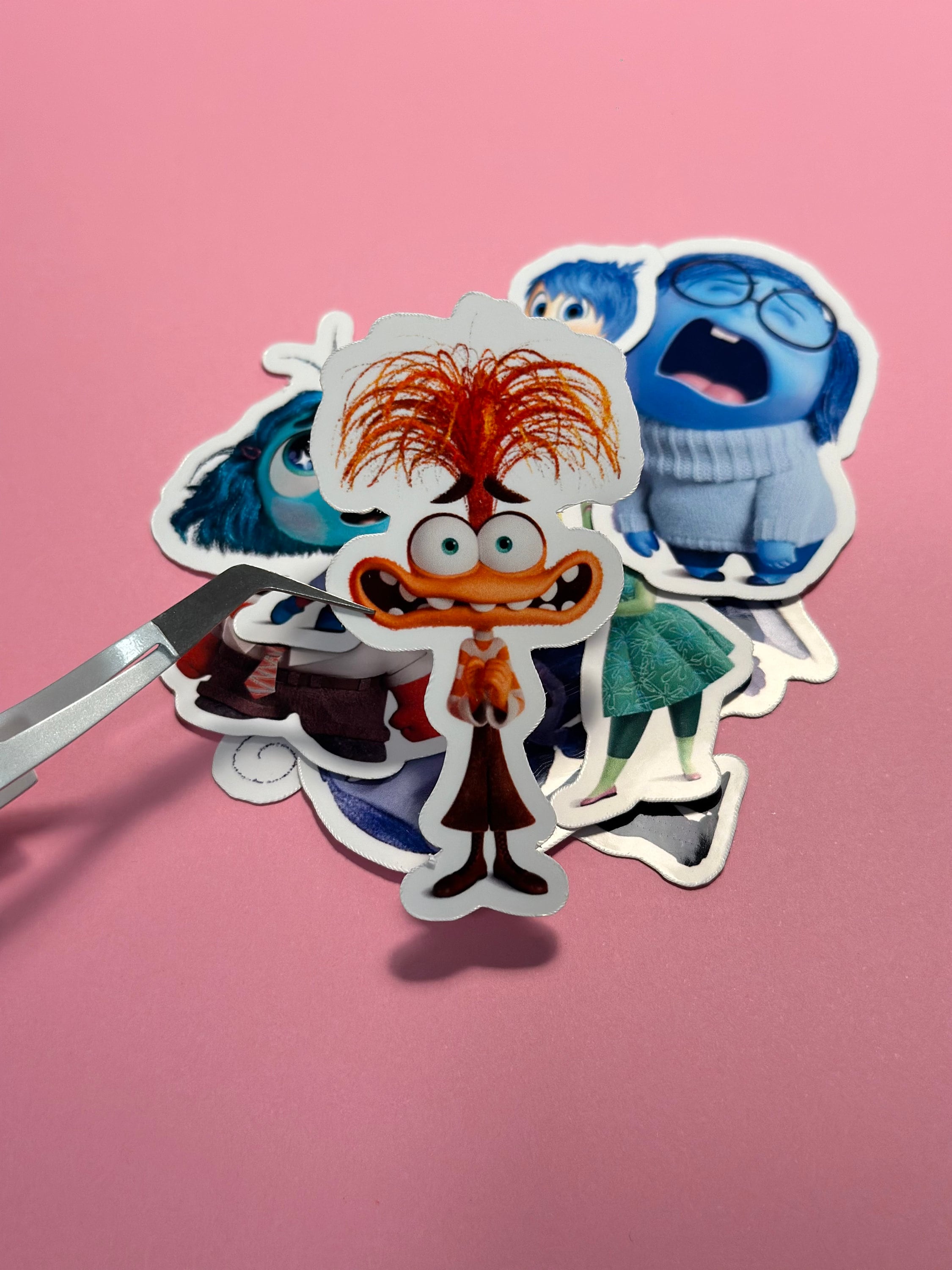 Inside Out 2 Characters Stickers set of 9 2 FREE Bonus Stickers Joy ...