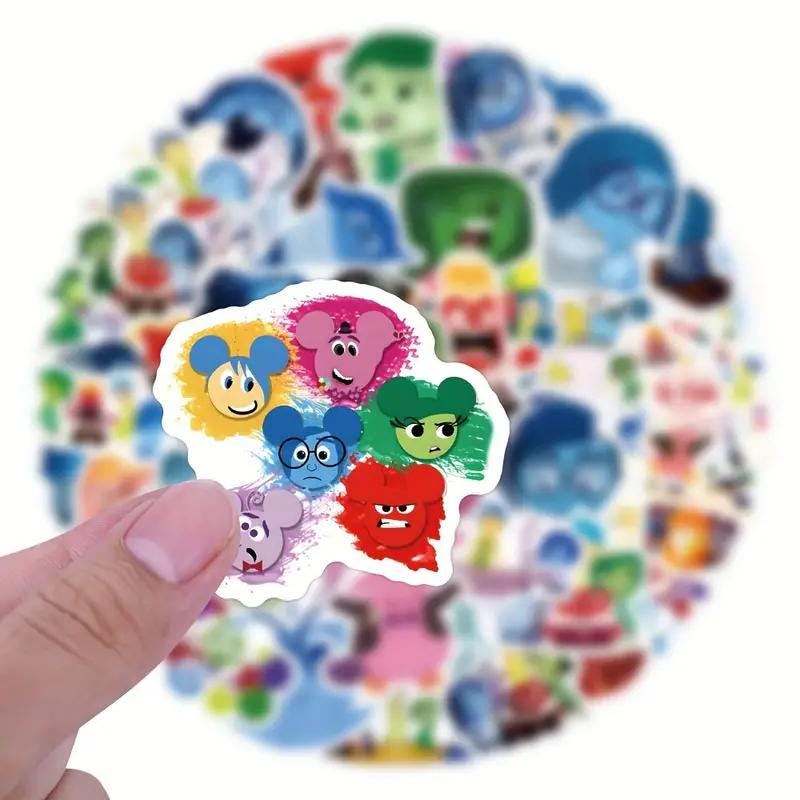 10+ Inside Out Stickers Vinyl, Self-adhesive, Reusable, Suitable for ...