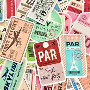 Stickers, Travel Stickers,passport to Stickers, World Globe Air Luggage ...