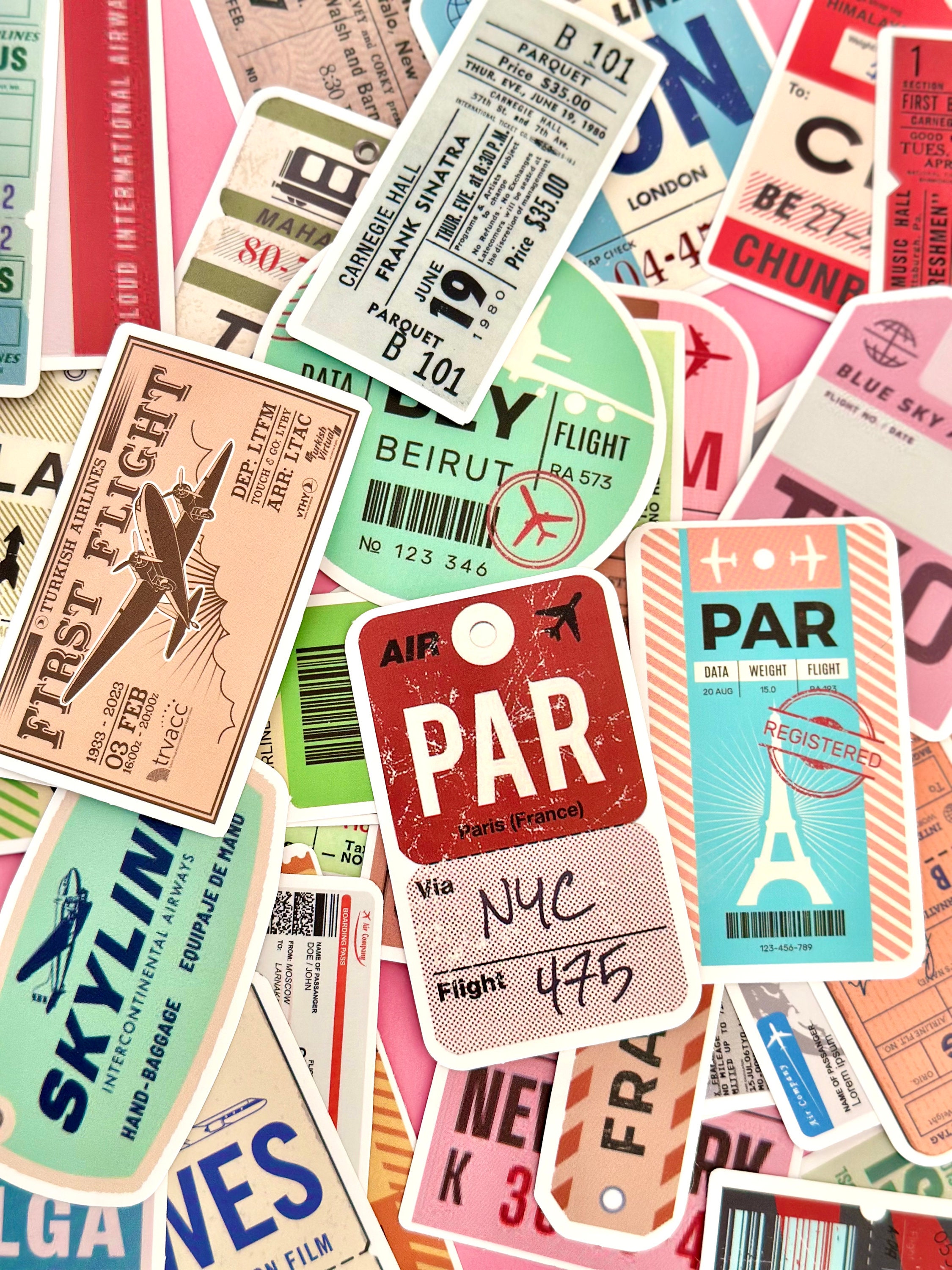 Stickers, Travel Stickers,passport to Stickers, World Globe Air Luggage ...