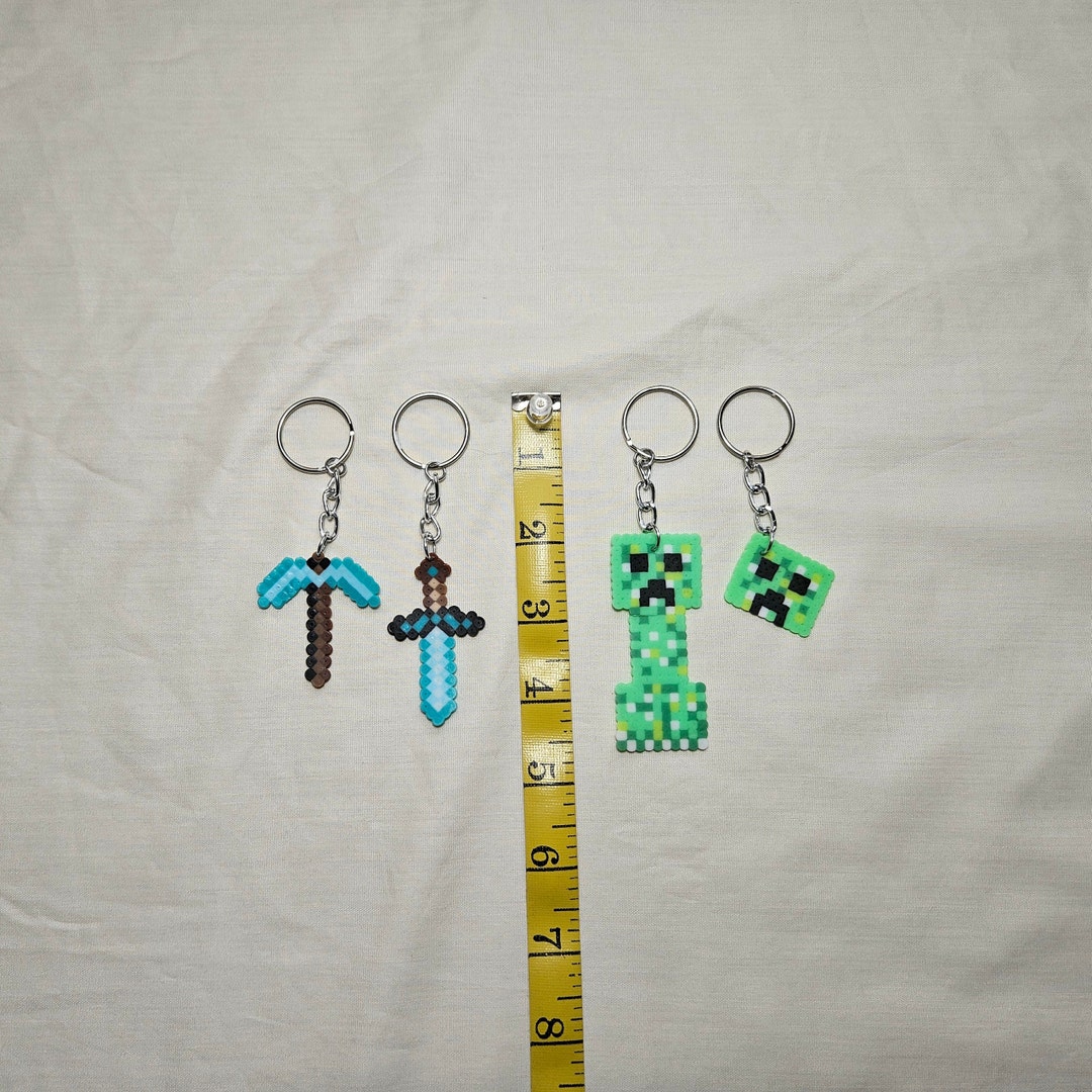 Minecraft Perler Bead Keychain - Etsy