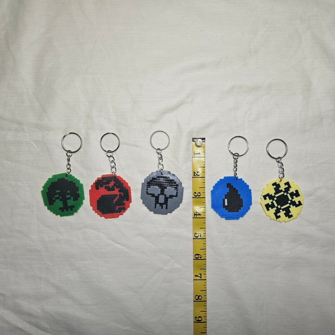 Magic the Gathering Mana Perler Keychain - Etsy
