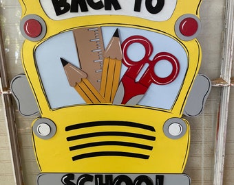 Apple Door Hanger Back to School Teacher Sign - Etsy