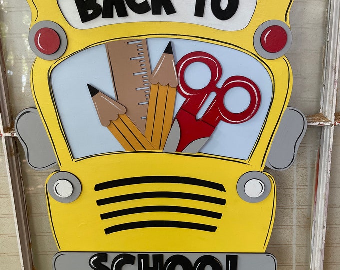 Apple Door Hanger Back to School Teacher Sign - Etsy