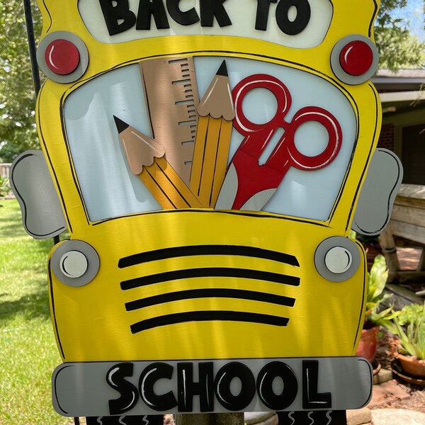 Welcome Back School Bus Signs - Etsy