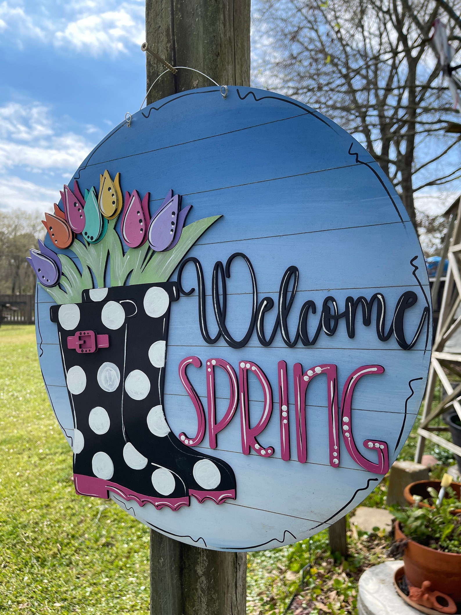 Spring Door Wreath Spring Door Decorations Spring Wreath - Etsy