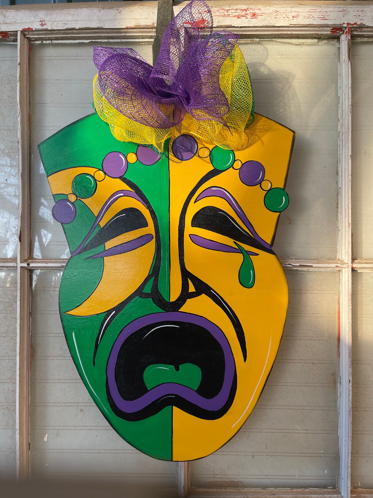 Mardi Gras Door Decorations Front Door Decor Mardi Gras Door | Etsy