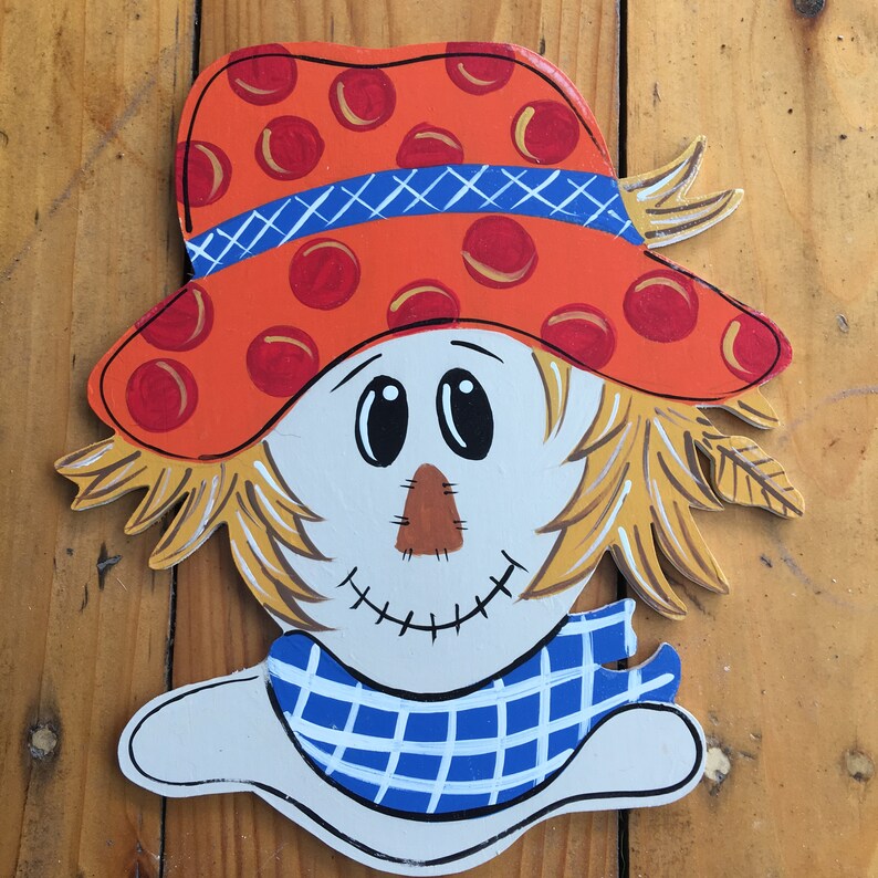 Fall Wreath Attachment Scarecrow Wreath Attachment DIY | Etsy