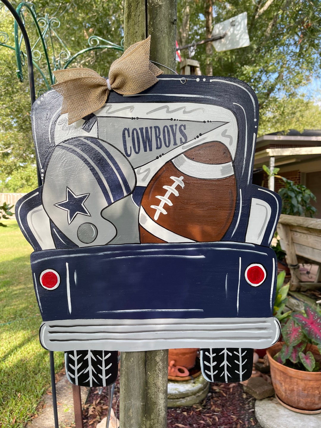 Football Pickup Truck, Sports Pick Up. Sports Decor, Sports Decorations ...