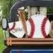 Baseball Truck Door Hanger, Baseball Baseball Wreath, Front Door Decor ...
