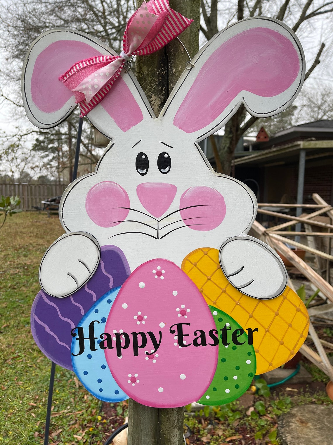 Easter Bunny Door Decorations Easter Bunny Door Wreath Front - Etsy
