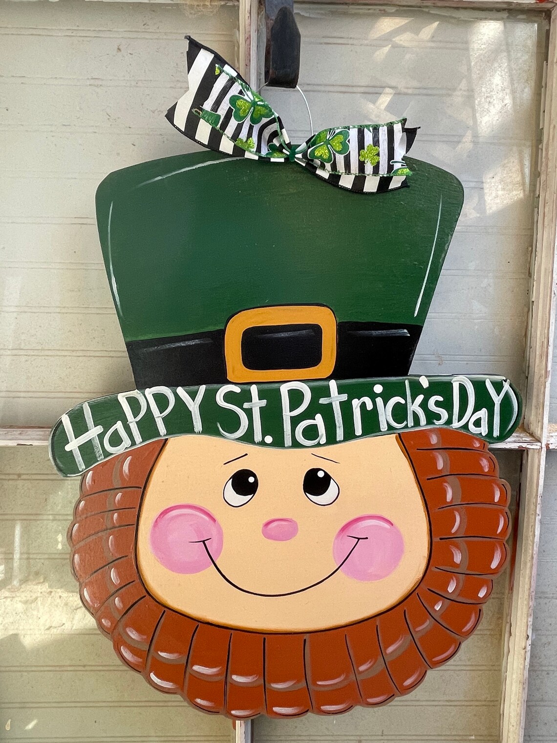 St Patrick Door Hanger Front Door Decor St Patty Decoration - Etsy