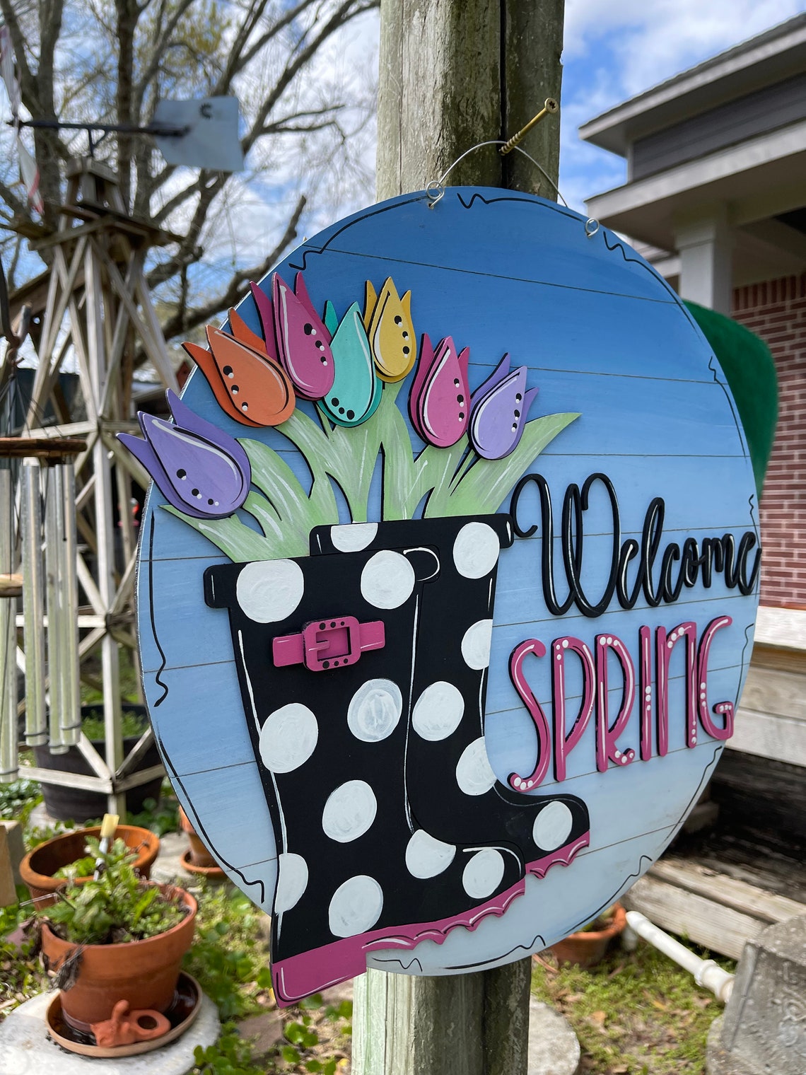 Spring Door Wreath Spring Door Decorations Spring Wreath - Etsy