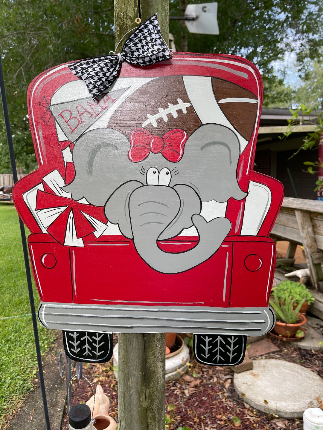 Alabama Truck Door Decoration, Roll Tide Door Sign, Front Door Decor ...