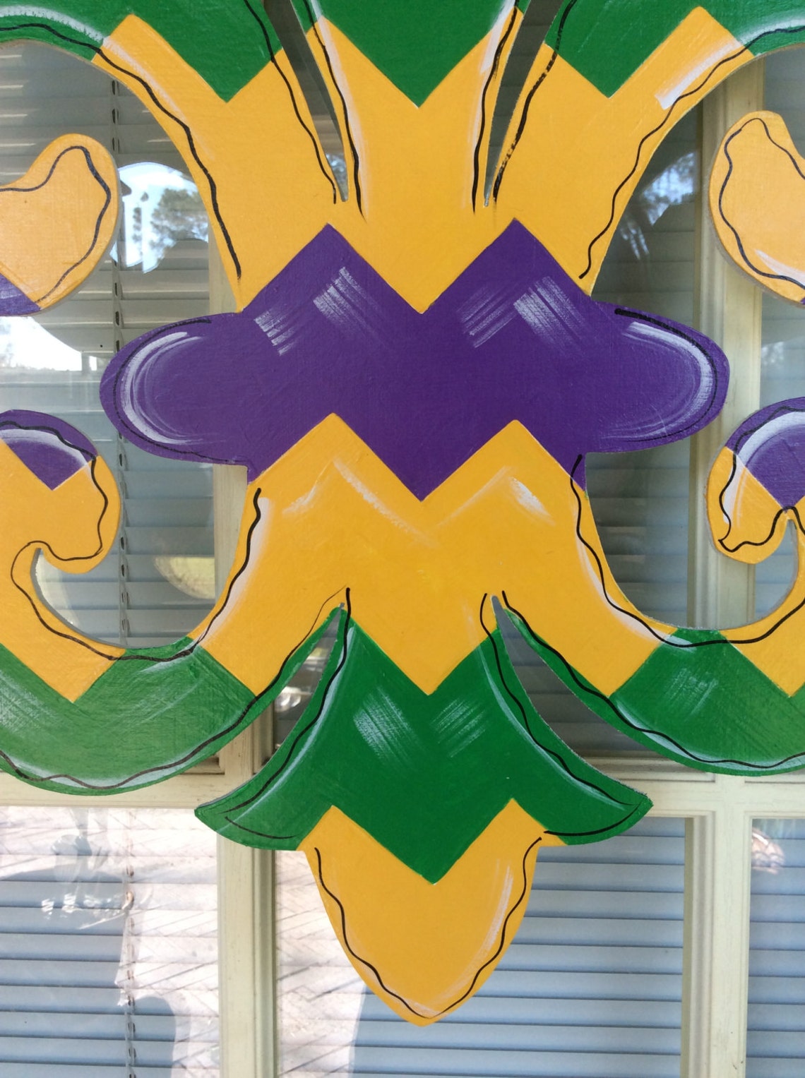 Front door decor Mardi Gras decorations Mardi Gras door | Etsy