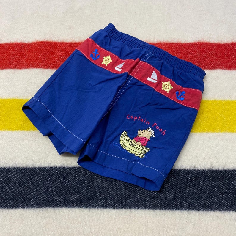 Sz 24months Vintage Winnie the Pooh Disney Sailor Baby Swim Trunk Pants ...