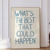 The Best is yet to Come Wall Art Print Navy Blue Preppy Print Trendy ...