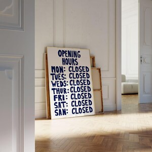 Door Sign for Teens Wall Art Print Entryway Wall Poster Preppy Print ...