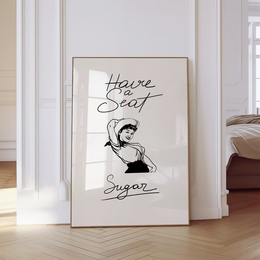 Cowgirl Bathroom Print Funny Bathroom Wall Art Have a Seat Bathroom ...