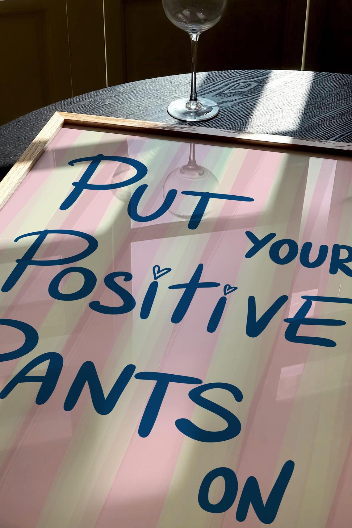 Positive Pants Funny Quote Art Print Mental Health Art Print Aesthetic ...