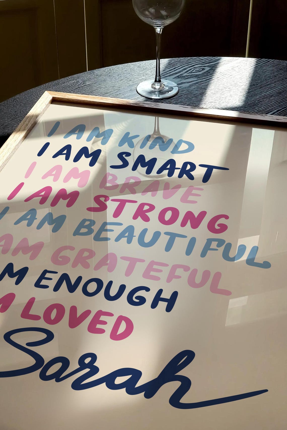 Affirmations Art Print I Am Motivational Wall Art Positive Affirmations ...