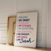 Affirmations Art Print I Am Motivational Wall Art Positive Affirmations ...