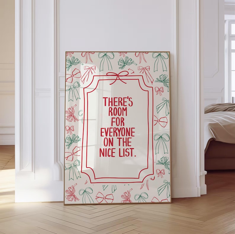 Funny Christmas Wall Art Print Fun Christmas Quote Print Trendy Holiday ...