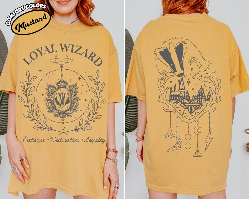 Loyal Wizard Aesthetic, Wizarding House Shirt, House of the Badger ...