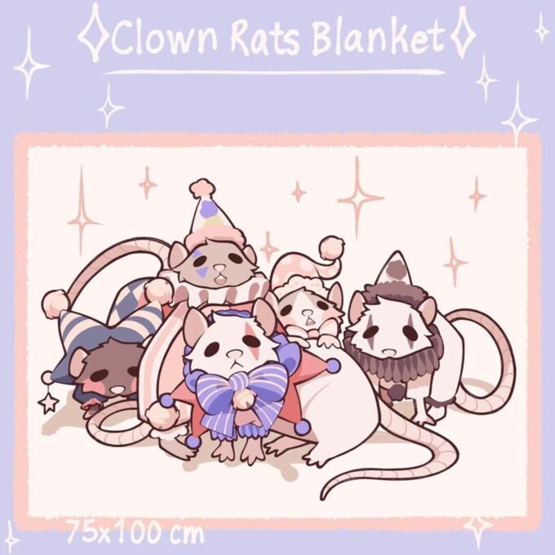 Clown Rats Blankey - Etsy