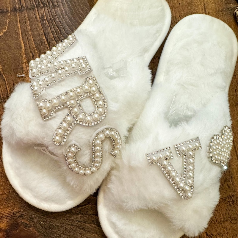 Bride Slippers - Etsy