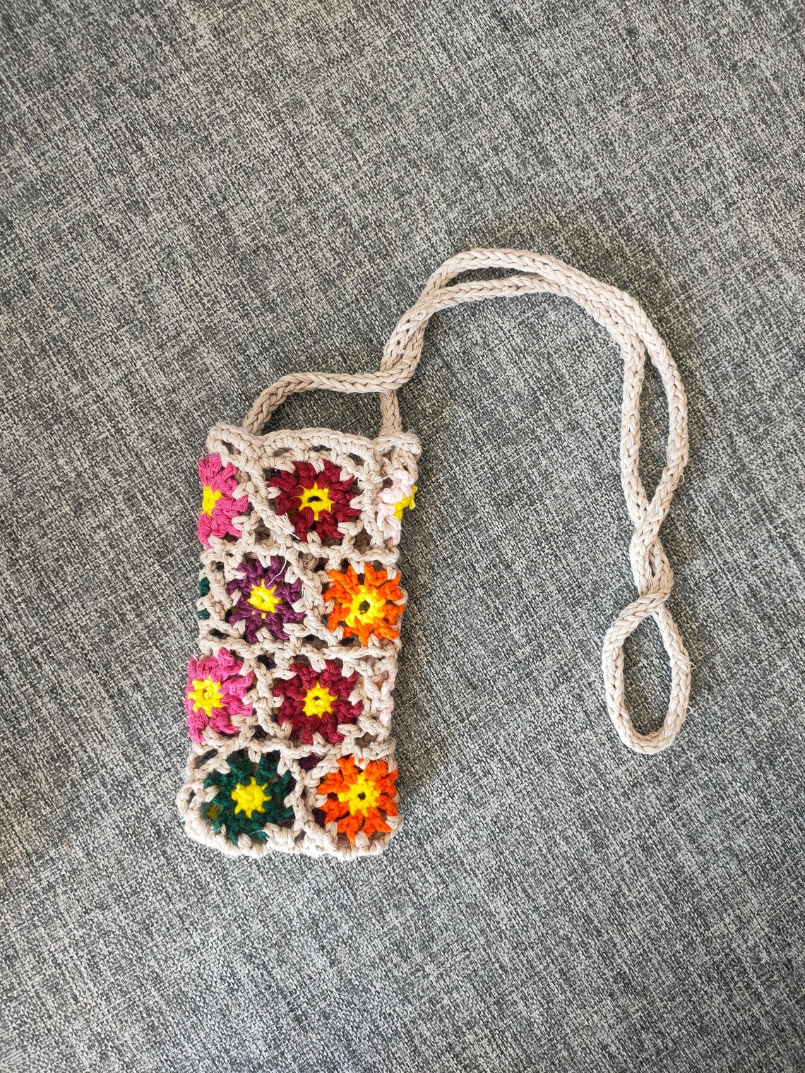 Crochet Flower Phone Bag,crochet Mini Case,phone Case Handmade Phone ...